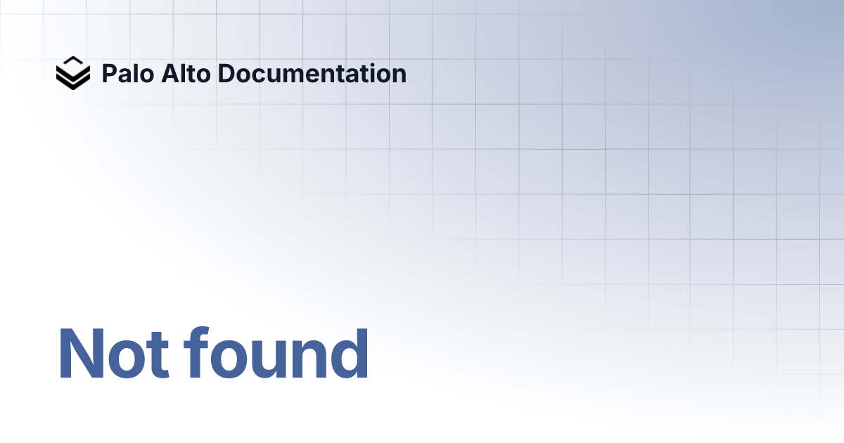 Subheading block | Palo Alto Doumentation