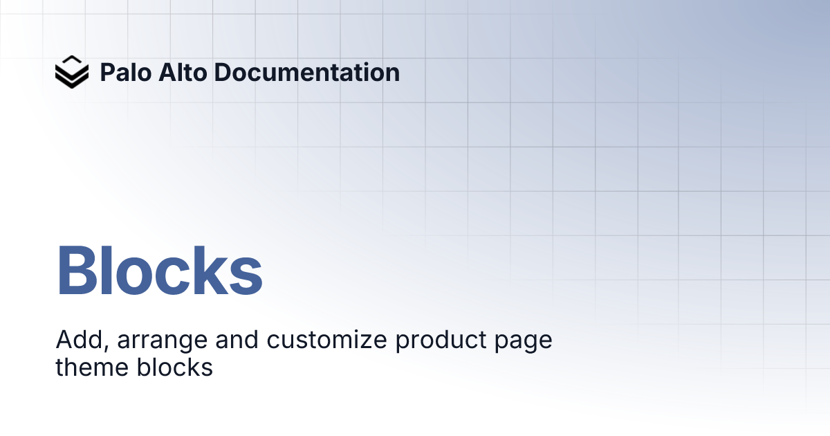 Blocks | Palo Alto Documentation
